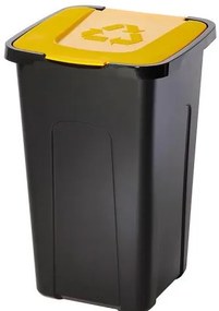 Odpadkový koš REC 50l - žluté víko