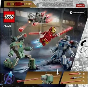 LEGO® Marvel 76320 Iron Man a War Machine vs. Hammerovy Drony / Počet