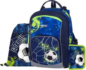 Oxybag OXY GO - školní set Football 3 ks: batoh, penál, sáček