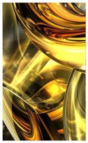 DIMEX | Vliesová fototapeta na zeď Zlatý abstrakt MS-2-0291  | 150 x 250 cm | zlatá, černá