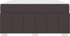 Rám postele s matrací Tmavě hnědá 140 x 200 cm textil 3398289