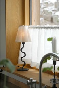 Béžová kovová stolní lampa s textilním stínidlem (výška 41 cm) Veya – Markslöjd
