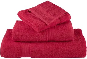 Premium ručníky SOLUND 10 ks červené 80 x 200 cm 600 g/m² 137412
