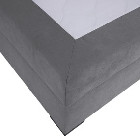 Boxspringová pocketová postel, 160x200, šedá, APRIL