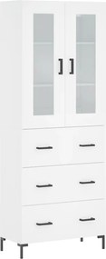 Skříň highboard bílá 69,5 x 34 x 180 cm kompozitní dřevo 3198401