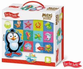 Far Far Land Maxi Puzzle mořská zvířátka 24 dílků