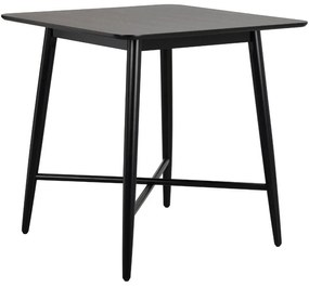 OnaDnes -20% Černý jasanový barový stůl ROWICO LOTTA 90 x 90 cm