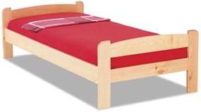 Krajča Jednolůžková postel z masivu Lars 90 x 220 cm Povrchová úprava: Kari, Druh dřeva: Dub