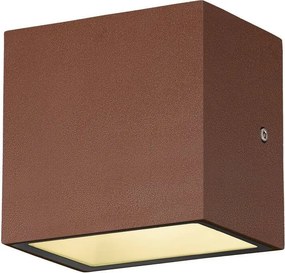 LA 1005150 SITRA S WL SINGLE venkovní LED nástěnné přisazené svítidlo rezavé CCT switch 3000/4000 K - BIG WHITE (SLV)