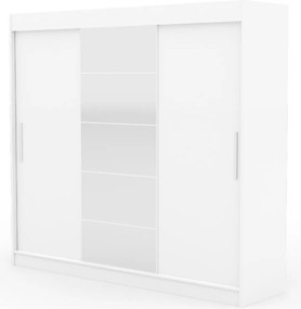 ADRK Furniture Posuvná skříň se zrcadlem ERWIN 235 SW-ERW-235-W