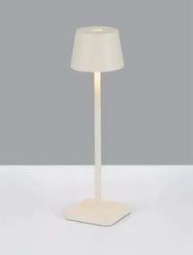Venkovní stolní lampa Deck bílá