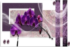 Obraz Plátno Canvas Orchidej purpurový 70x50