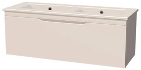 Závěsná skříňka s umyvadlem Plano Davos 1Z bílá A0016 120 x 45 x 46 cm