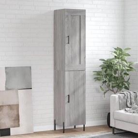 Skříň highboard šedá sonoma 34,5 x 34 x 180 cm kompozitní dřevo