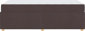 Rám postele s matrací Tmavě hnědá 90 x 190 cm textil 3399324