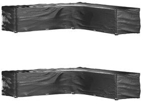 Plachty na zahradní nábytek tvar L 2 ks 20 oček 300x300x70 cm 3155375
