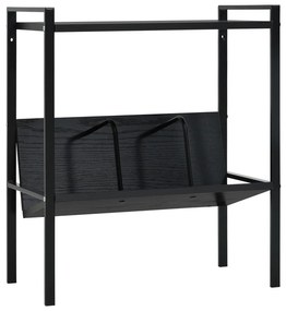 Knihovna se 2 policemi černá 52 x 28 x 59 cm kompozitní dřevo 288230