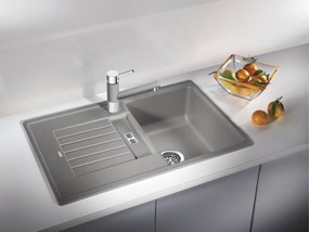 Blanco Zia 45 S, silgranitový dřez 780x500x190 mm, 1-komorový, černá, BLA-526013