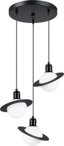 Sollux Lighting Závěsné svítidlo HYPERION 3P černé