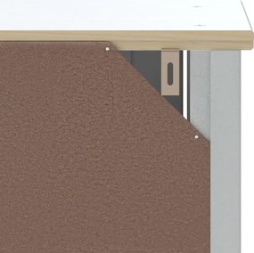 vidaXL Koupelnová skříňka BERG 69,5x34x110 cm masivní borovice [358546] Barva: Bílá