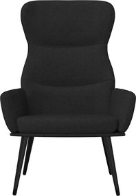 Relaxační křeslo černé textil 341077