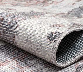 My Flair, Kusový koberec Avery grau/braun – na ven i na doma, 160x230, šedá, chodba / předsíň