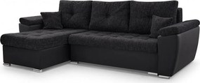 Casarredo - Komfort nábytek Rohová sedací souprava PETER rozkládací s úložným prostorem, Soft11/Lawa6