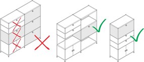 Tchibo - Doplňková sada kovových výklopných dvířek CN3 - barva: šedá