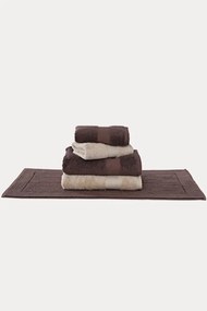 Výhodná sada ručníků DELUXE + předložka LOFT Hnědá / Světle béžová
