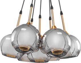 Toolight - Stropní lampa ze skla 7xG9 APP898-7CP, OSW-06670