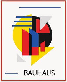 Zarámovaný digitální tisk Bauhaus minimal