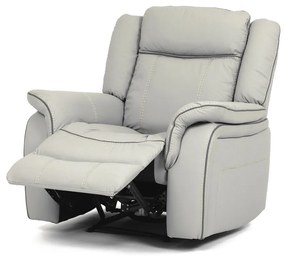 AUTRONIC TV a relaxační křeslo s elektrickým ovládáním, potah ekokůže v odstínu lanýž TV-4119 LAN
