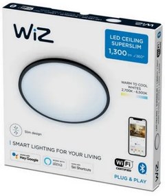 LED stropní svítidlo WiZ Super Slim 14W 2700-6500K černá