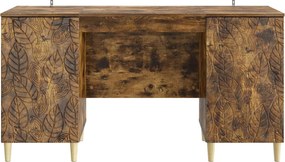 Stůl Kouřový dub 142,5 x 50 x 75 cm Kompozitní dřevo 3414617