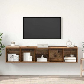 Sada televizních skříní 2 ks Staré dřevo Kompozitní dřevo 3393171