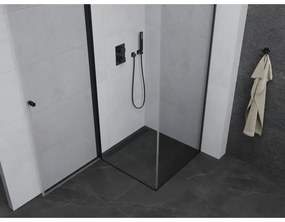 Mexen Pretoria sprchový kout s otočnými dveřmi 70 x 70 cm, Průhledné, Černá - 852-070-070-70-00