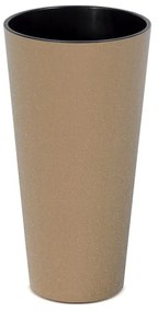 PROSPERPLAST Květináč - TUBUS SLIM Eco Wood Průměr: 30 cm, Barva: zelená
