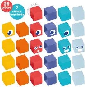 Ludi Magnetická stavebnice kostky / Stavebnice / 28 dílků / kovová hra