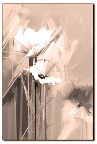 Obraz na plátně - Abstraktní malba, jarní květiny reprodukce- obdélník 7269FA (60x40 cm)