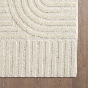 Ayyildiz, AKCE: 💧🛡️80x80 (průměr) kruh cm Kusový koberec Art 1121 Cream kruh + aplikovaná impregnace, béžová, ložnice