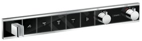 Hansgrohe RainSelect, Baterie pod omítku na 5 spotřebičů, černá/chromová, 15358600