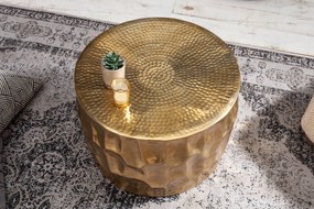 Zlatý hliníkový konferenční stolek Hammop Organic, 53 cm