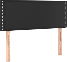 Box spring postel s matrací černá 90x200 cm umělá kůže 3141041