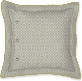 Pip Studio Darjeeling Days polštář 45 x 45 cm - zelený (Stylový perkálový polštář s motivem labutí)