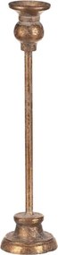 Kovový svícen 31 cm zlatý FUP522