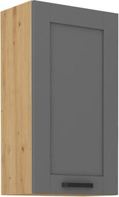 Kuchyňská skříňka LUNA 50 G-90 1F korpus: dub artisan, barva dvířek: šedá DUST