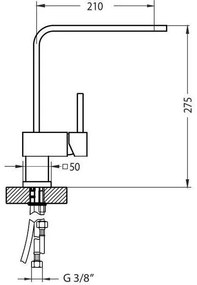 ALVEUS 1134830 - Dřezová baterie LAGUNA 28,6 cm monarch měď