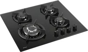 PG6411SR černá / Varná deska / Plynová / Vestavná / 4 hořáky / Wok hoř