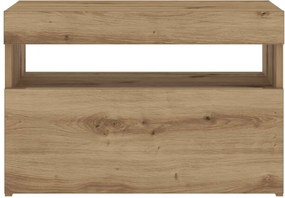 Noční stolek s LED dub artisan 60 x 35 x 40 cm kompozitní dřevo 3329176