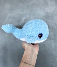 Vali Crochet Háčkovaná Velryba Barva zvířátka: Modrá